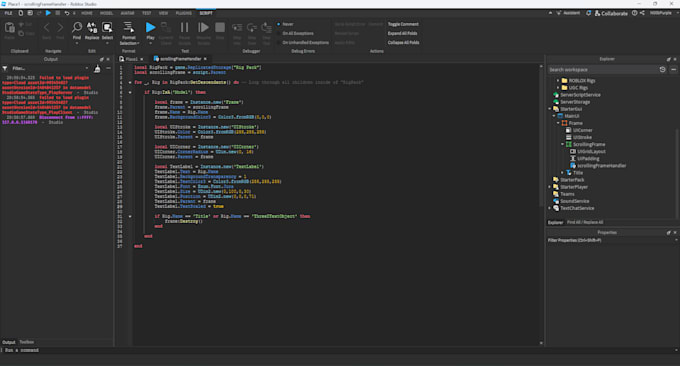 Code a lua script by Attnrc | Fiverr