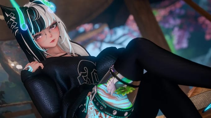 Model custom 3d model, vrchat avatar, vtuber, vr avatar, anime ...