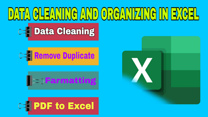 Professional data cleaning and organizing in excel by Techmindexpert | Fiverr