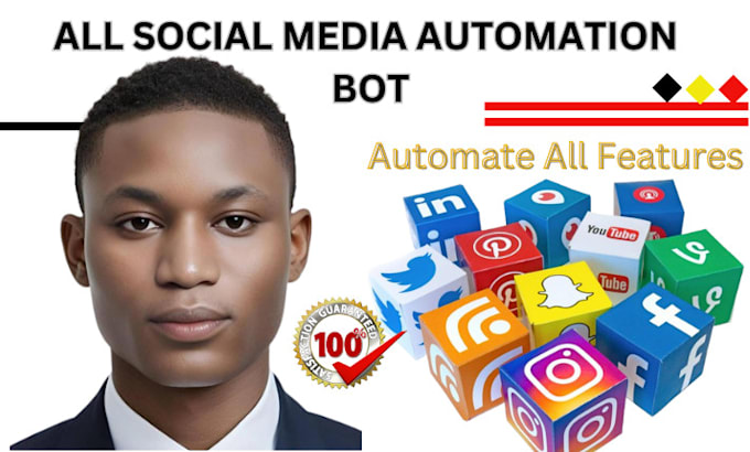 Develop all social media automation bot, tiktok,facebook,instagram bot ...