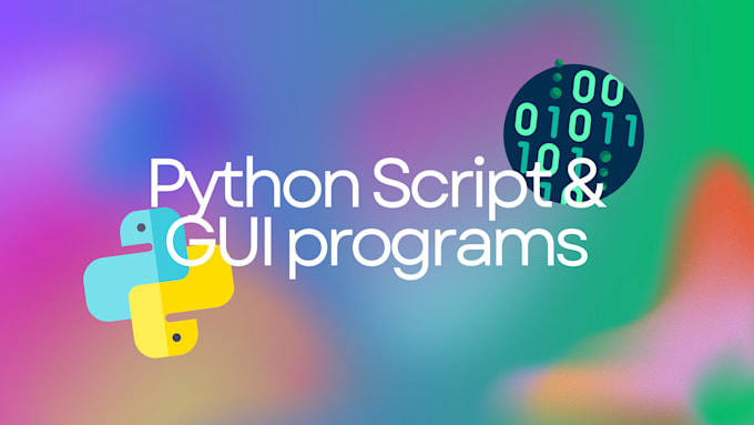 Create a python program with gui by Supermegatokyo | Fiverr