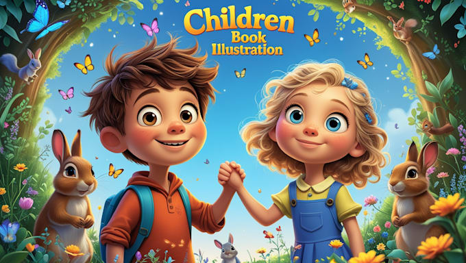 Illustrate children book illustration, kids illustration, book ...