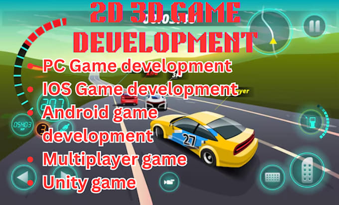 Develop multiplayer unity 2d 3d unity game unreal engine mobile pc game ...
