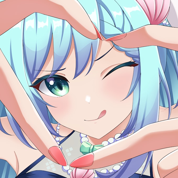 Draw pfp potrait, manga, fanart, original character vtuber art in anime ...