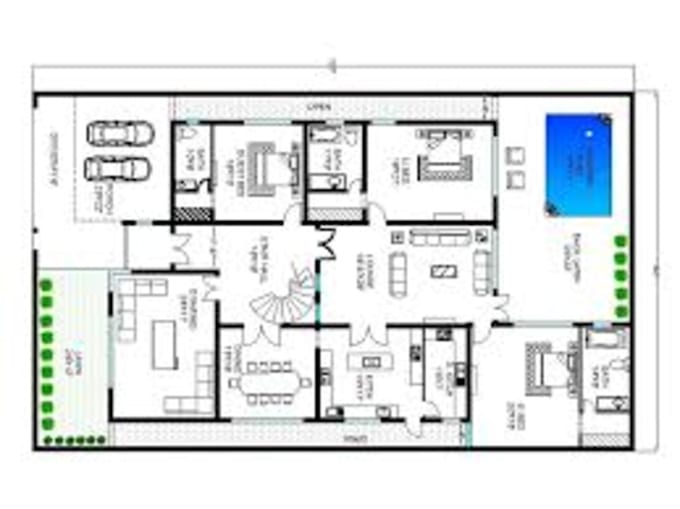 Draw your architectural floor plan in auto cad 2d by Senni1997 | Fiverr