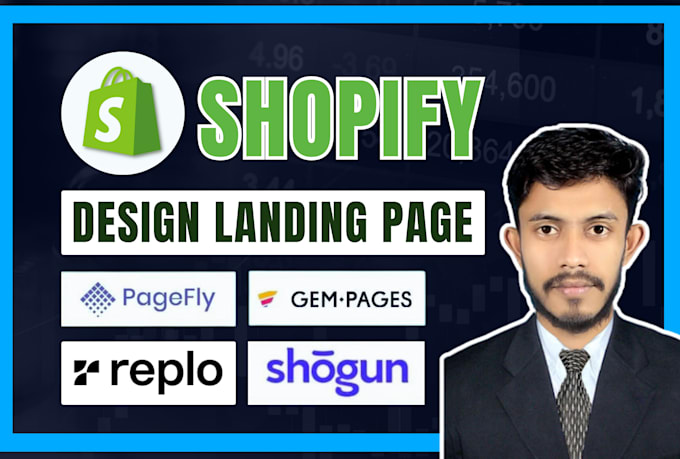 Design shopify landing page, product landing page using pagefly, gempages, replo by ...