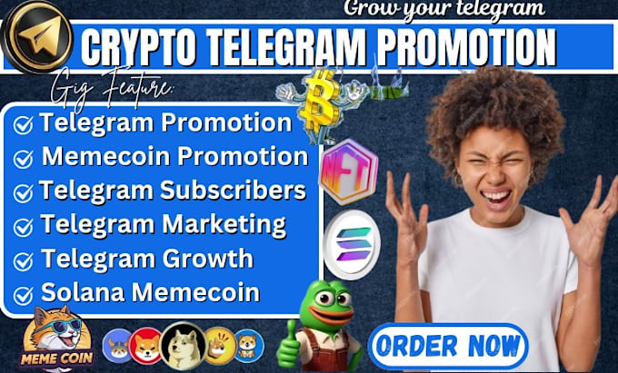 Do telegram mass dm, telegram promotion, telegram dms crypto promotion by Toyin_williams | Fiverr