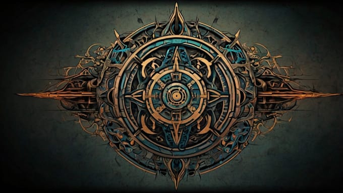 Design a symmetrical cyber sigilism, agrogoth, tribal, neotribal tattoo ...