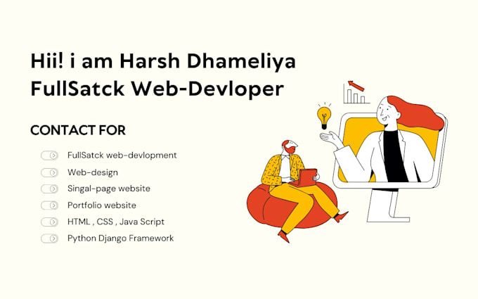 Develop a fullstack web app using python django by Dhameliya_harsh | Fiverr Develop a fullstack web app using python django by Dhameliya_harsh | Fiverr
