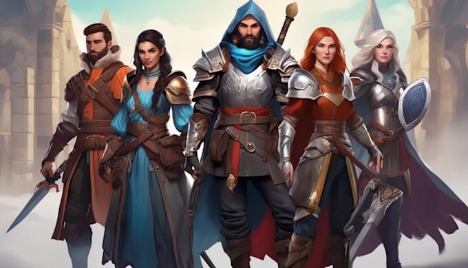 Draw your oc, dnd, fantasy, game, fanart, book character by Cashealips ...