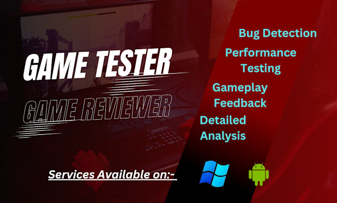 Review and test your game on pc and android by Code_yash | Fiverr