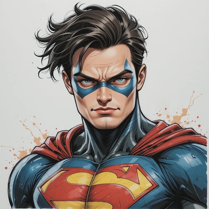 Draw a amazing superhero character and cartoon portrait by Mclaughx ...
