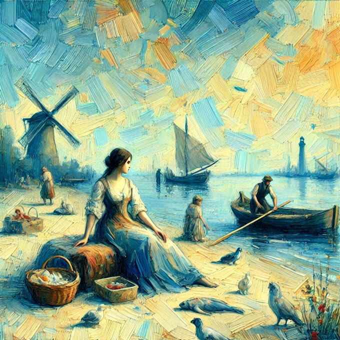Paint a real oil painting on canvas with free shipping by Astordin | Fiverr