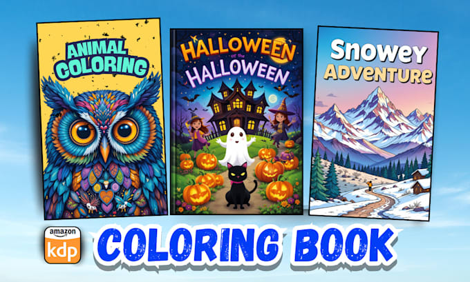 Do kids coloring book cover, kids activity book, and coloring page for ...