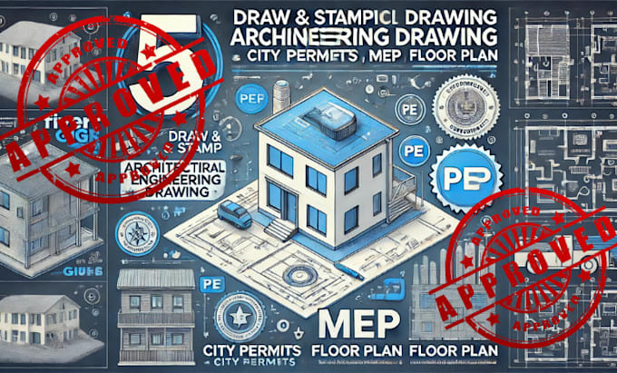 Draw stamp architectural drawing engineering drawing city permits mep ...