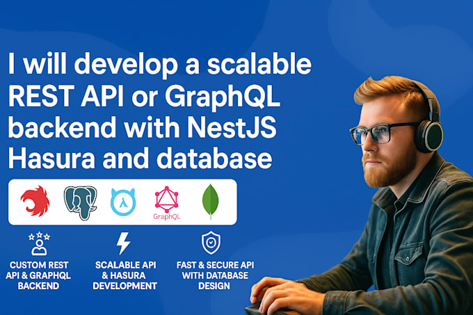 Develop a scalable rest api or graphql backend with nestjs hasura and database by Aakash_jha ...