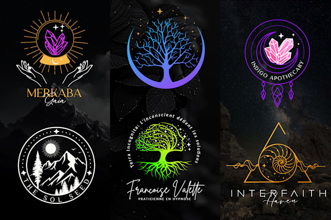 Creative modern mandala, and sacred geometry logo design by Abiyaraza ...