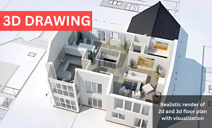 Do realistic render of 2d and 3d floor plan with visualization by Meyer618 | Fiverr