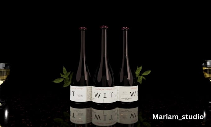 Do 3d wine animation 3d wine video ads 3d wine visualization 3d bottle ...