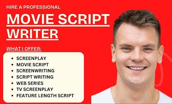 Write movie script writing, screenplay, screenwriting, movie script, tv script by Kareeden | Fiverr