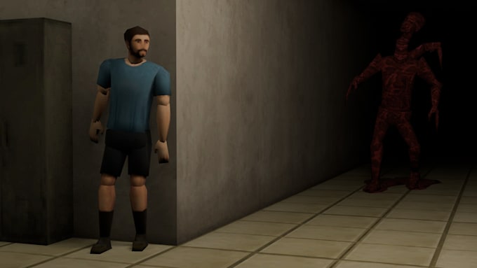 Do retro ps1 psx ps2 n64 game character 3d animation in low poly 3d ...