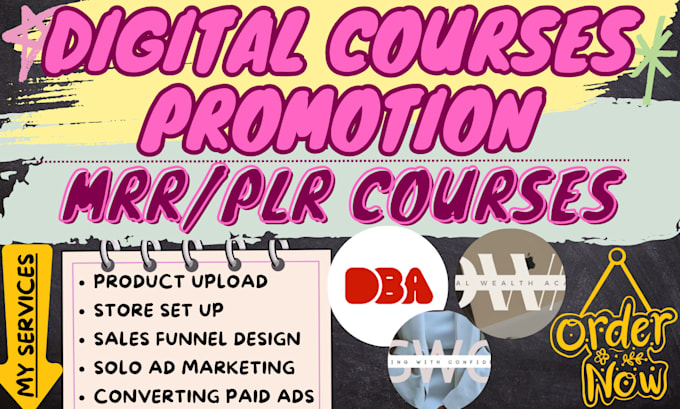 Do digital courses promotion, master resell rights to earn passively by Shina_doyen1 | Fiverr