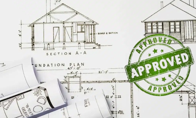 Do california stamp licensed architect for city permit floor plans mep ...