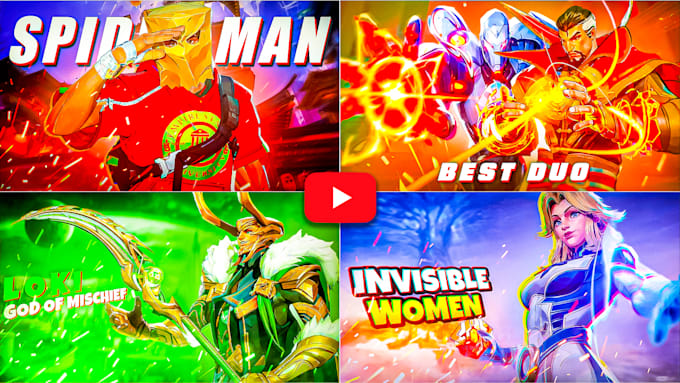 Make a professional marvel rivals thumbnail design by Shiv_tharu | Fiverr