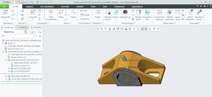 Do 3d cad models industrial design 2d drawing rendering in solidworks and creo by Hammad ...