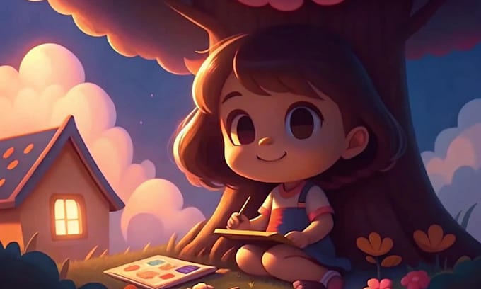 Create cute children illustration book and covers by Graphicmoriom | Fiverr
