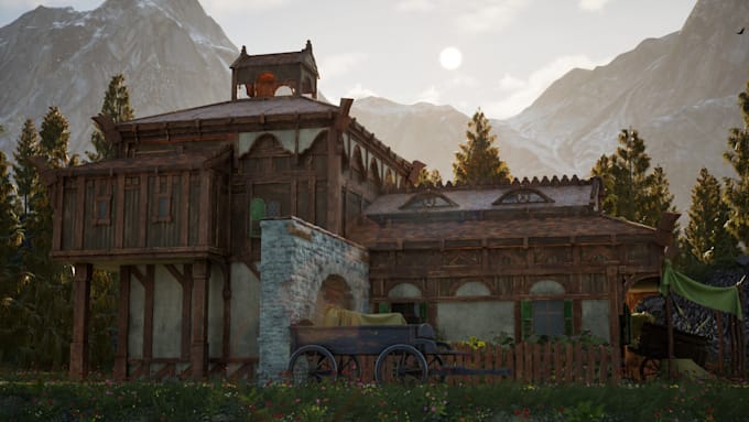 Design 3d game environment game asset game level design game map ...