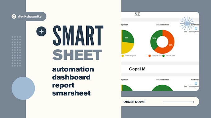 Do automation and prepare dashboard in asana and smartsheet by Erikshawmike | Fiverr
