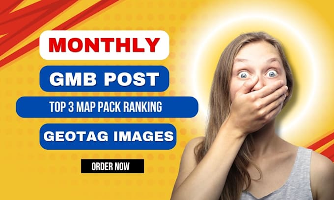 Do monthly gmb posts and gbp posts with geotag images by Prosanto113 ...