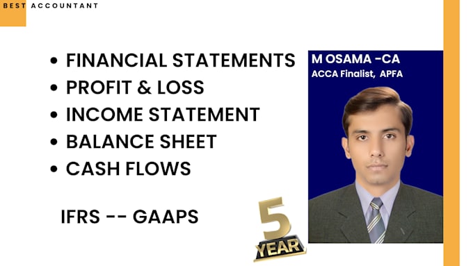 Prepare financial statements, profit and loss, income statement by ...