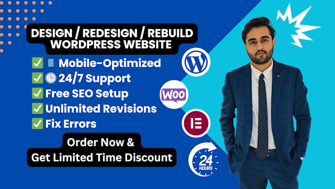 Rebuild, design, redesign, clone, build, wordpress website by Huzaifashahidd_ | Fiverr