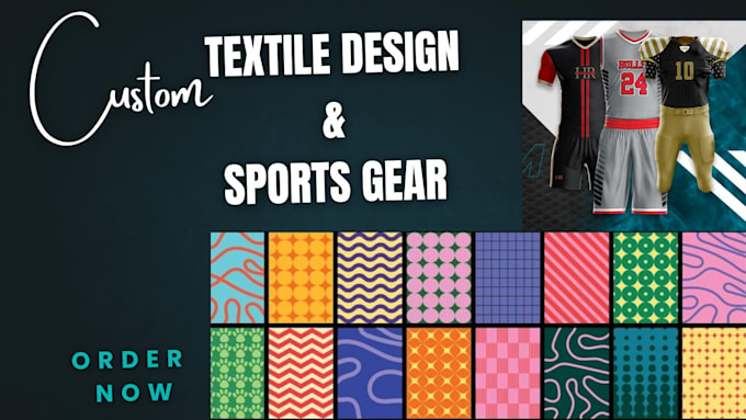 Design unique textile pattern, print and sports items for fabric prints ...