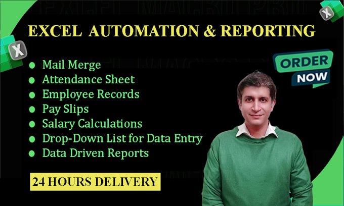 Automate excel reports, attendance sheets, pay slips and mail merge by ...