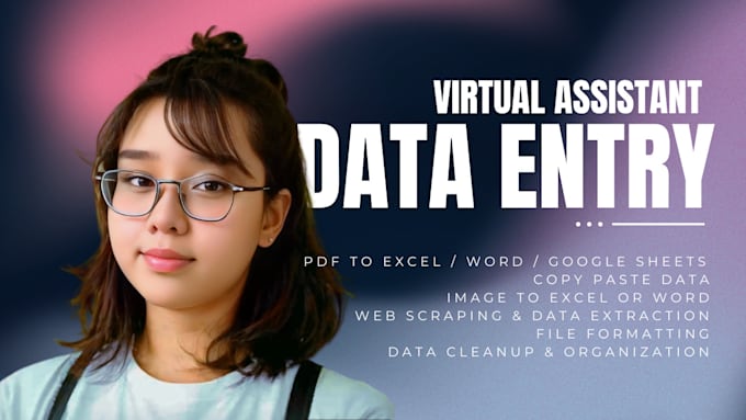 Do accurate data entry in excel, google sheets y copy paste by Nataliajm01 | Fiverr