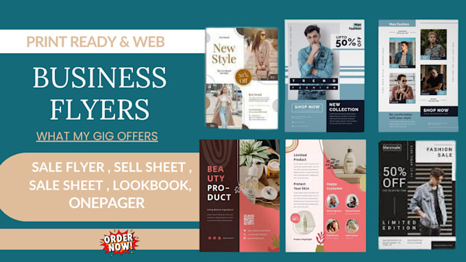 Design your sell sheet, sales flyer, sale sheet, one pager and lookbook ...