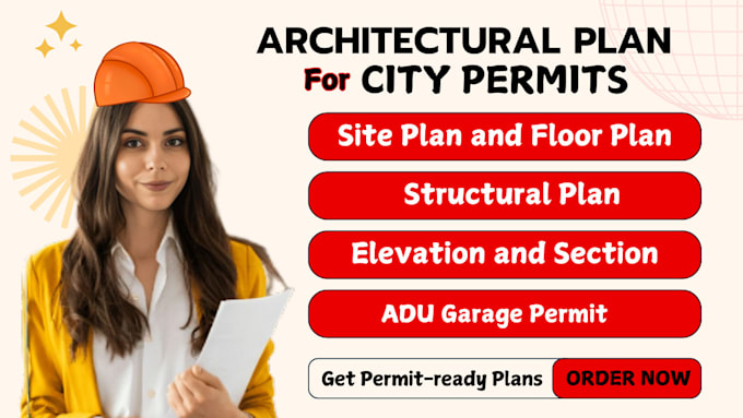 Draw architectural plan for city permit elevations floor plan house ...