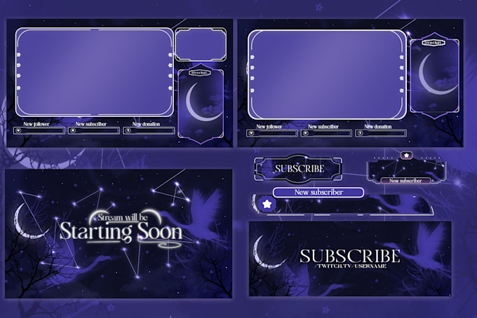 Design animated overlays stream aestetic by Ahmadfauzan980 | Fiverr