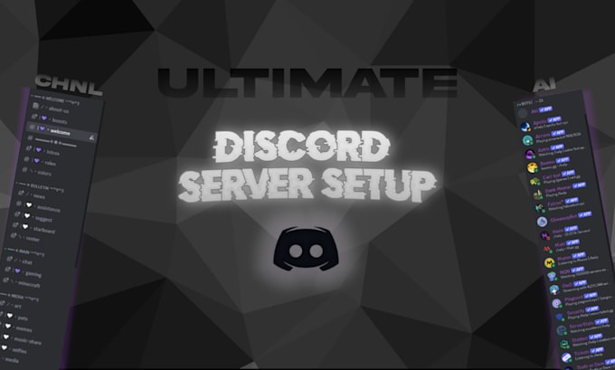 Setup custom gaming discord server discord bot or ai chatbot moderator by Zeshyly | Fiverr