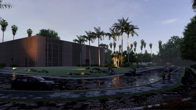 Do realistic lumion night shots, architectural animations by Mjmd952 | Fiverr