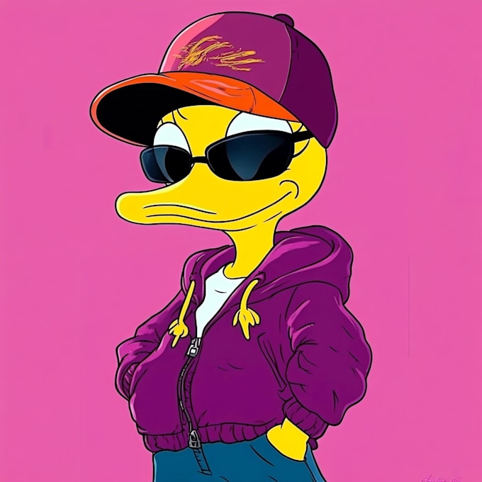 Make you as the best simpson yellow cartoon character by Strulgruz | Fiverr