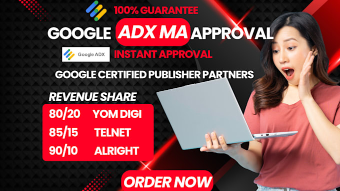 Provide google adx ma approval instant by Ayezameer | Fiverr