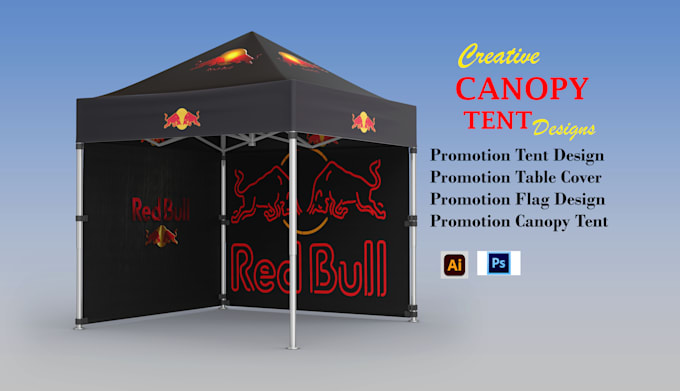 Design a custom canopy tent , flag design and trade show display brand ...
