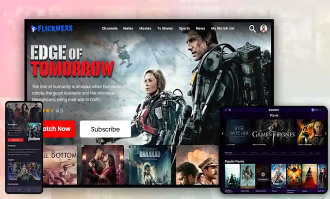 Develop iptv app, ott platform, vod app, android tv app with payment integration by ...