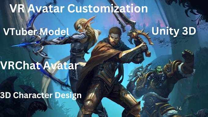 Create a custom vrchat avatar with unique details and full body ...