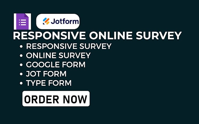 Design responsive jotform, google form, typeform survey or quiz design by Rosahayley | Fiverr