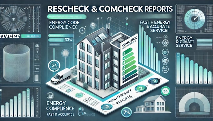 Do rescheck and comcheck report for energy code compliance by Arch_sohail | Fiverr